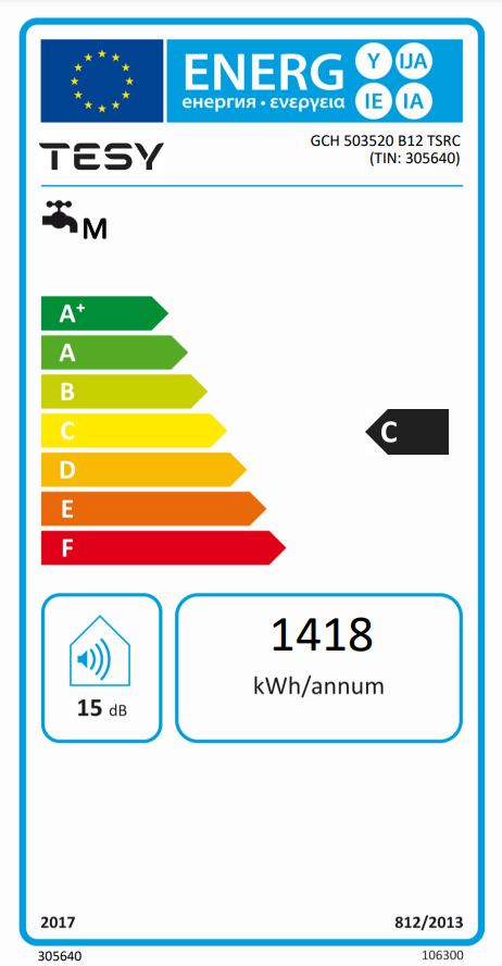 Tesy elektrische boiler 50L horizontaal - Groene Hoed Duurzaam