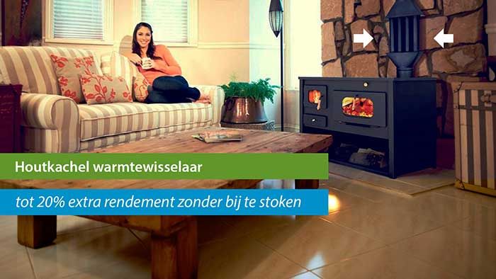 Houtkachel warmtewisselaar XL - Ø 130 mm - Groene Hoed Duurzaam