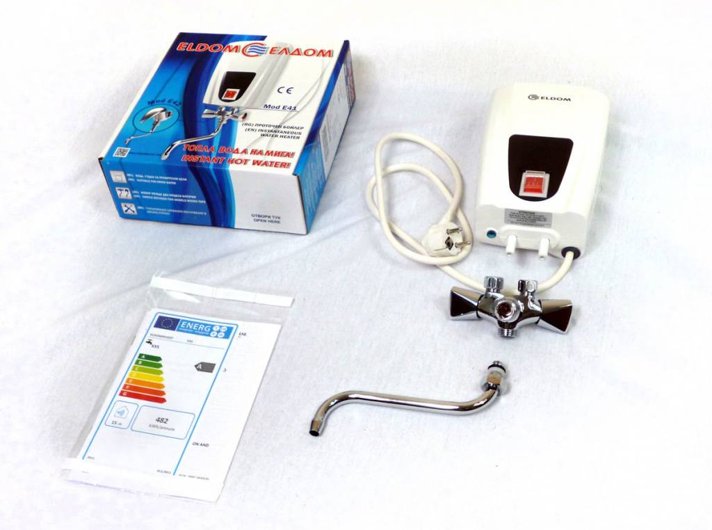 Doorstroomverwarmer met mengkraan 3,5 kW - Groene Hoed Duurzaam