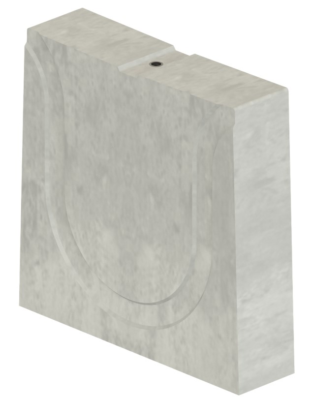 Closing plate concealed gutter 300mm