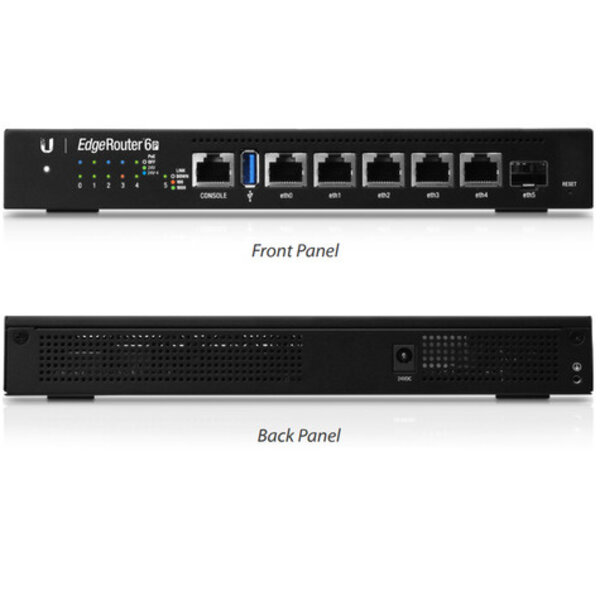 EdgeRouter 6P 6-Port Gigabit Router with 1 SFP Port - DectDirect.NL