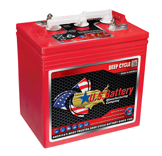 U.S. Battery Deep Cycle accu 6 volt 242 ah type US 125 - Accu Service ...