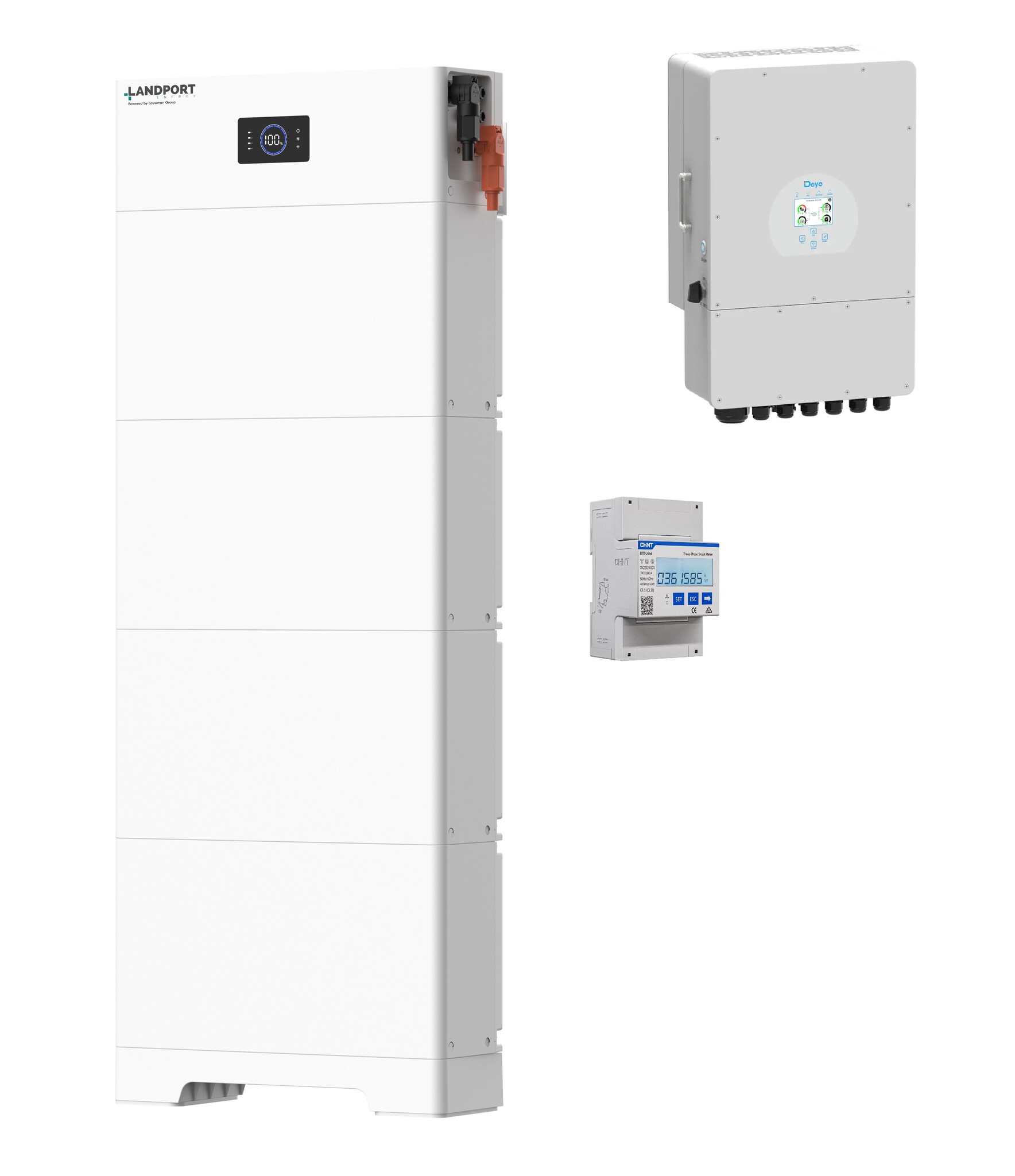 Thuisbatterij Stack 20 (3-fase 20 kWh) + Deye hybride 12 kW omvormer ...