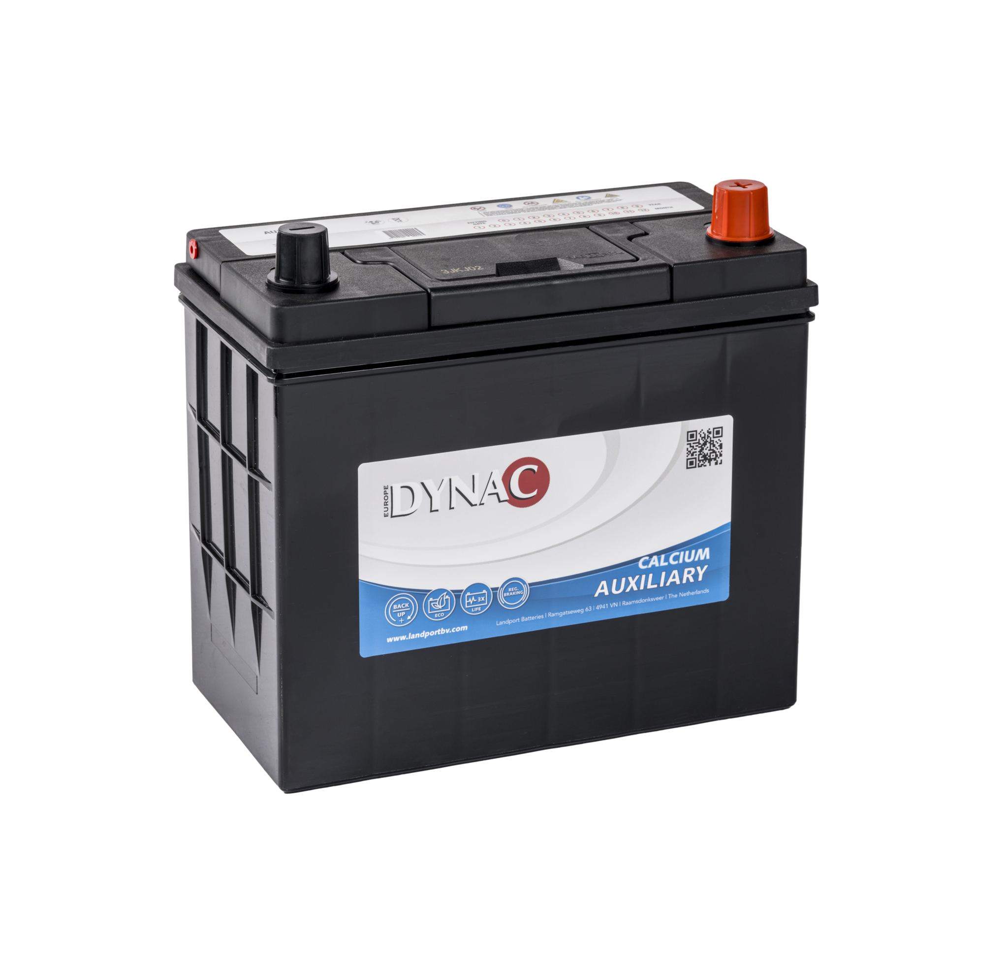 AUX B24 Tesla back-up calcium accu 12 volt 45 Ah - Accu Service Holland