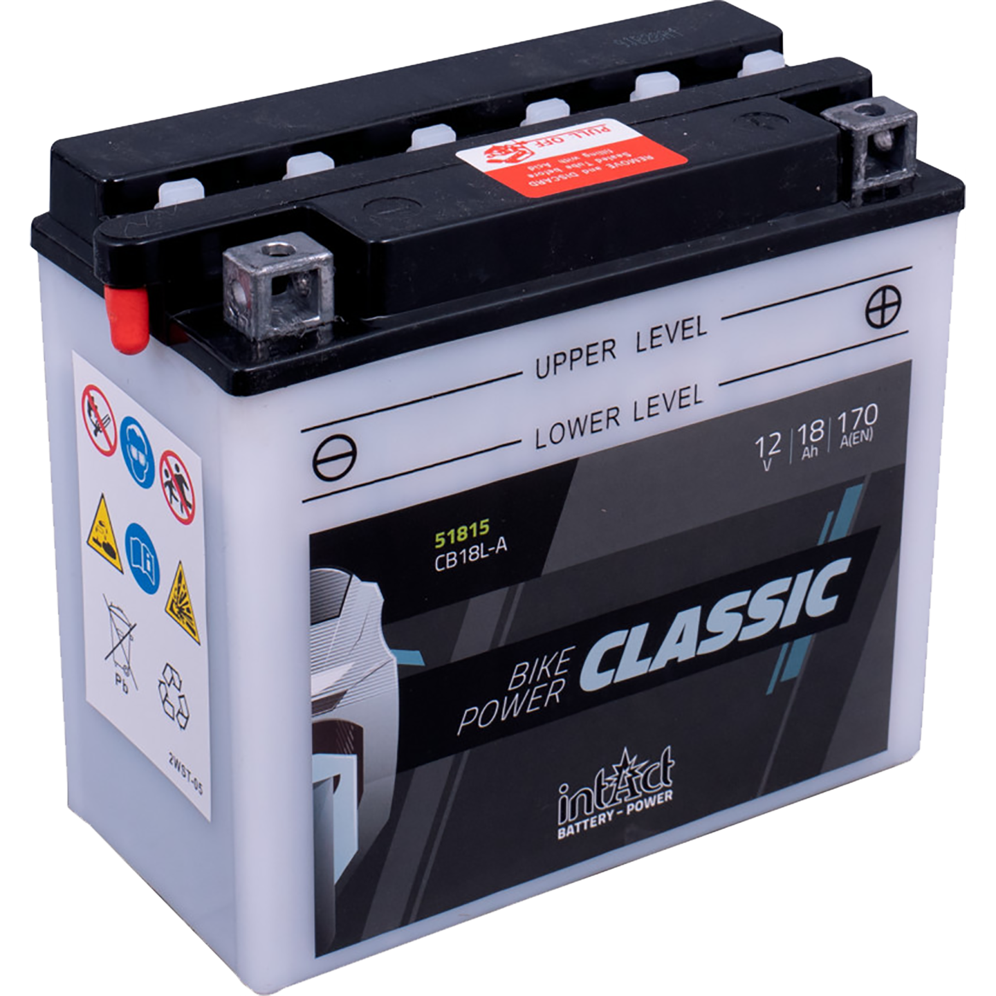 LP YB18L-A motor accu 12 volt 18,0 ah (51815 - MD YB18L-A) - Accu ...