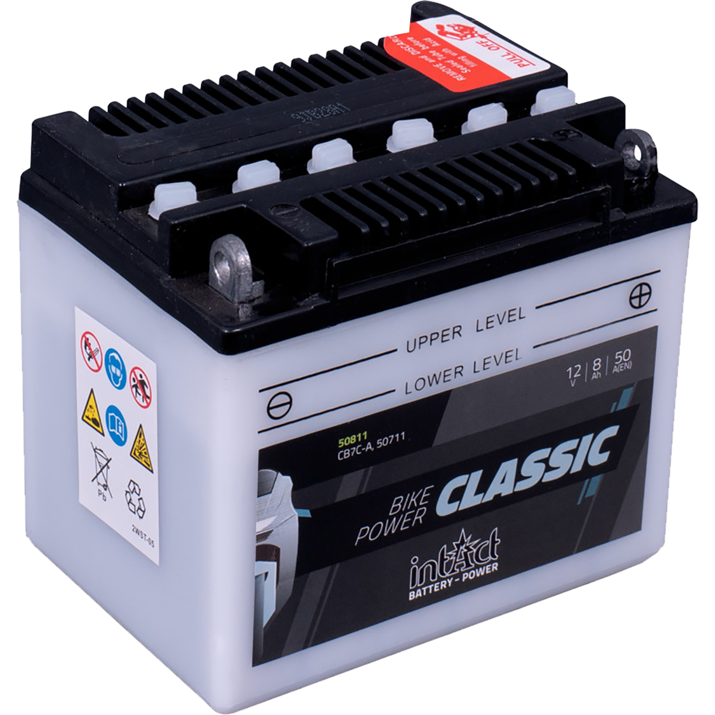 LB7C-A motor accu 12 volt 7 ah (50701 - YB7C-A) - Accu Service Holland