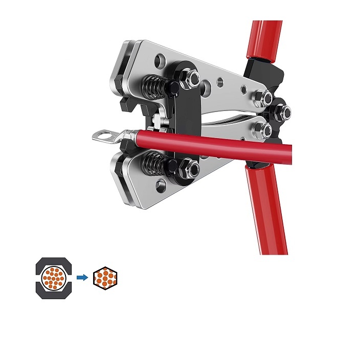 Buiskabelschoen met oog Ø M12 voor kabel 35 mm² - Accu Service Holland