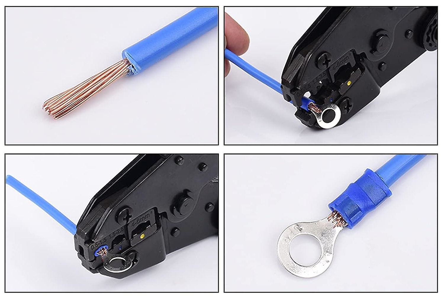 Ringkabelschoen M6 ROOD geïsoleerd met oog - Accu Service Holland