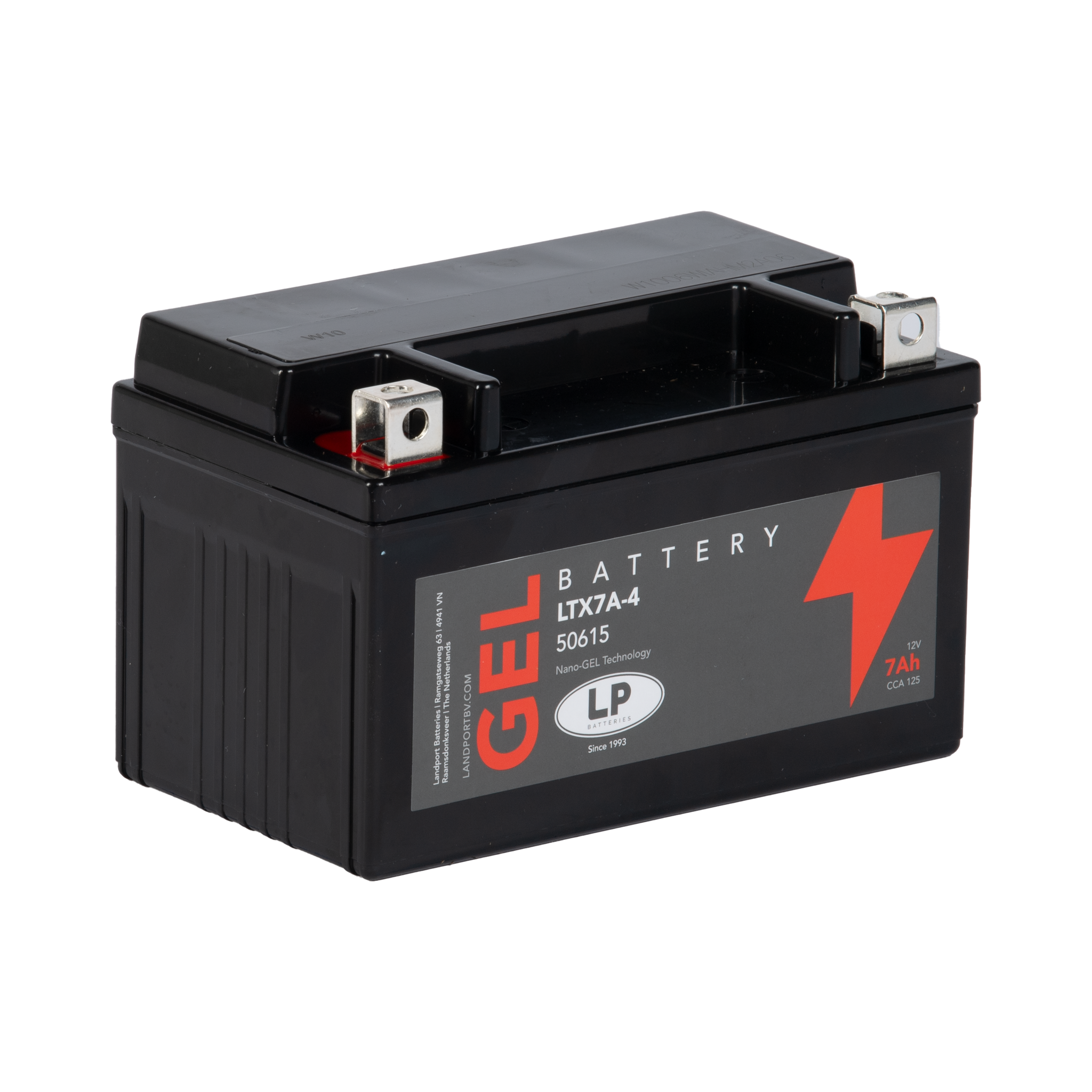 LTX7A-4 motor GEL accu 12 volt 7 ah (50615 - GTX7A-4) - Accu Service ...