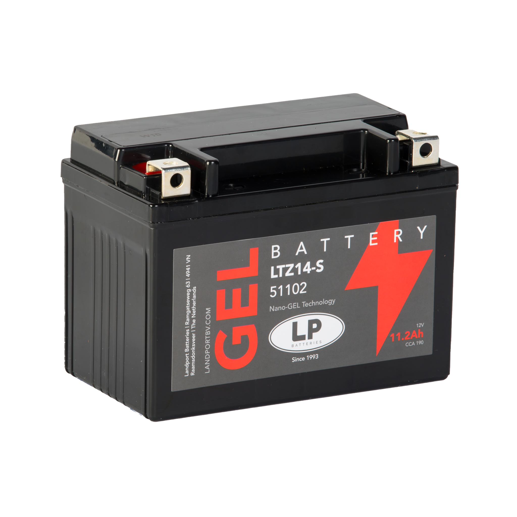 LTZ14-S motor GEL accu 12 volt 11,2 ah (51102 - GTZ14-S) - Accu Service ...