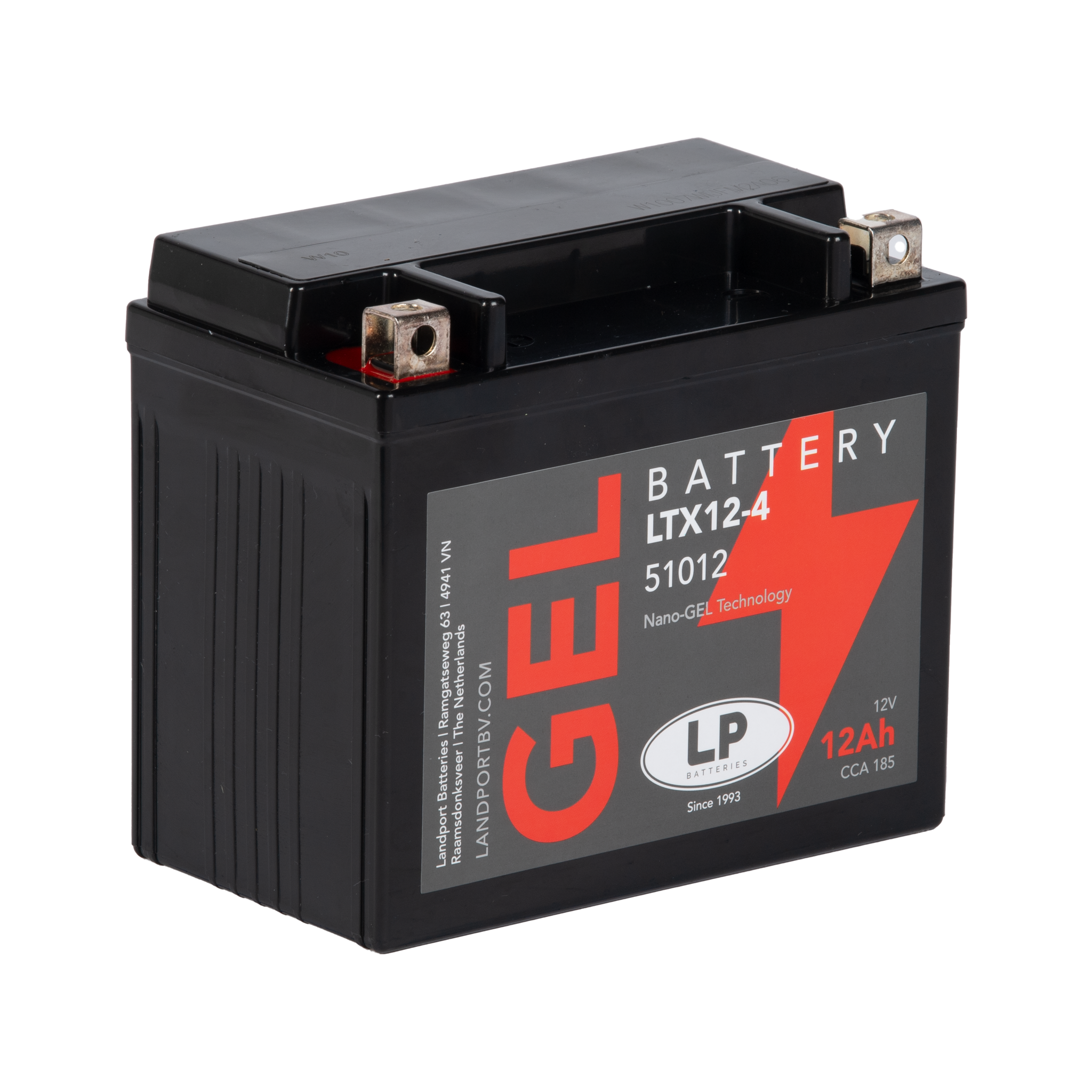 LTX12-4 motor GEL accu 12 volt 12 ah (51012 - GTX12-4) - Accu Service ...