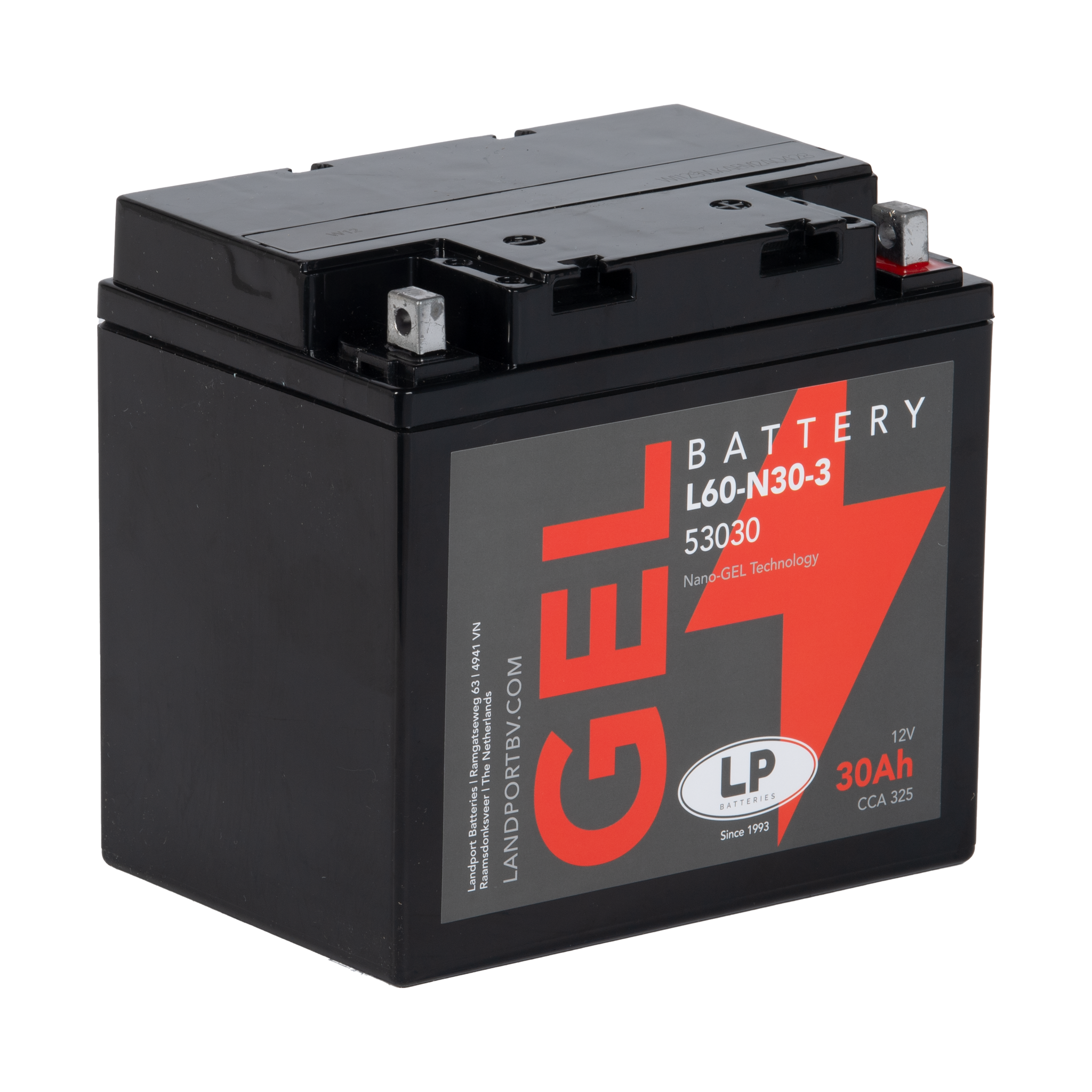 L60-N30-3 motor GEL accu 12 volt 30 ah (53030 - G60-N30L-A) - Accu ...