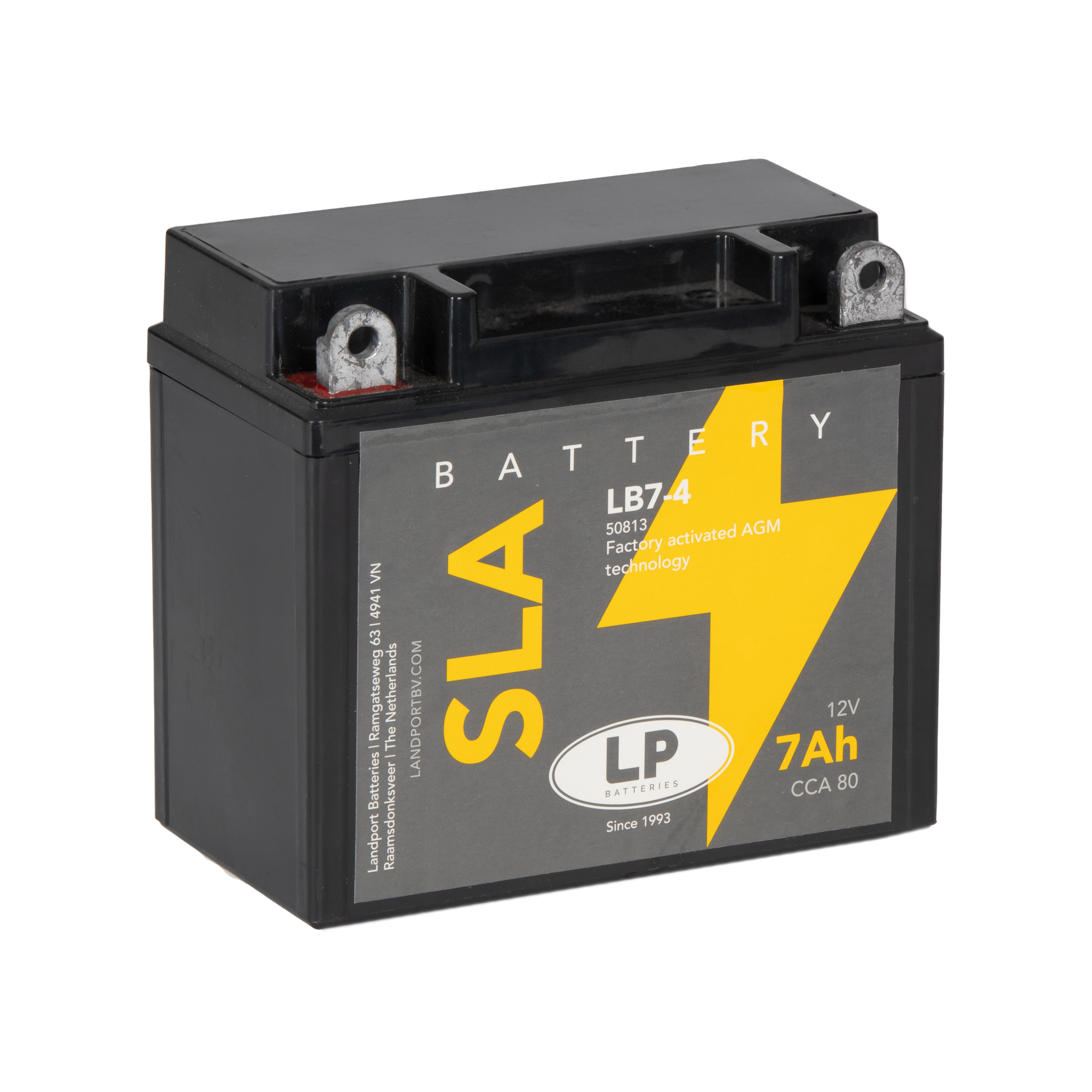SLA LB7-4 motor accu 12 volt 7 ah (50813 - YB7-4) - Accu Service Holland