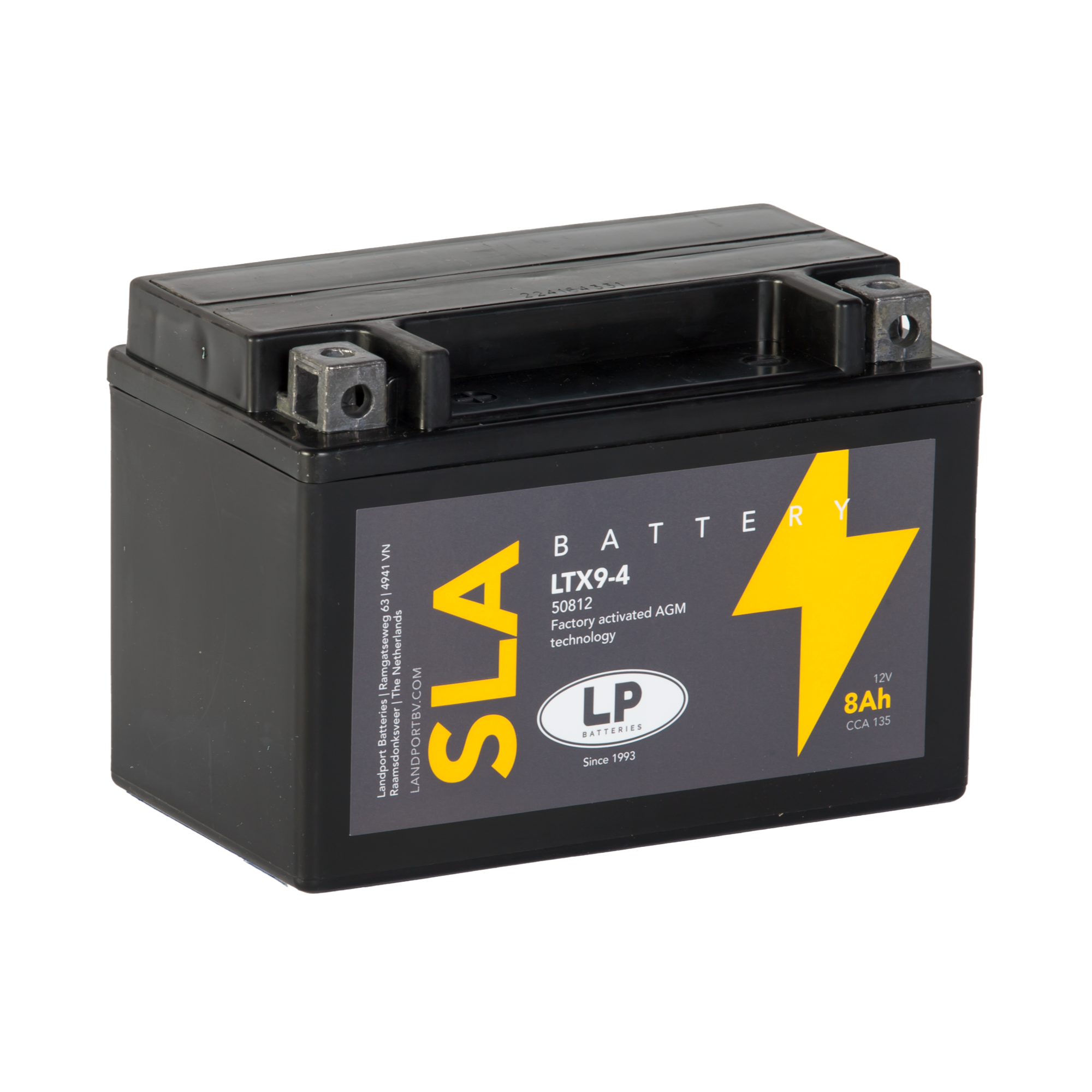 LTX9-4 (SLA 12-8) Motor accu 12 volt 8 ah (50812 - YTX9-4) - Accu ...