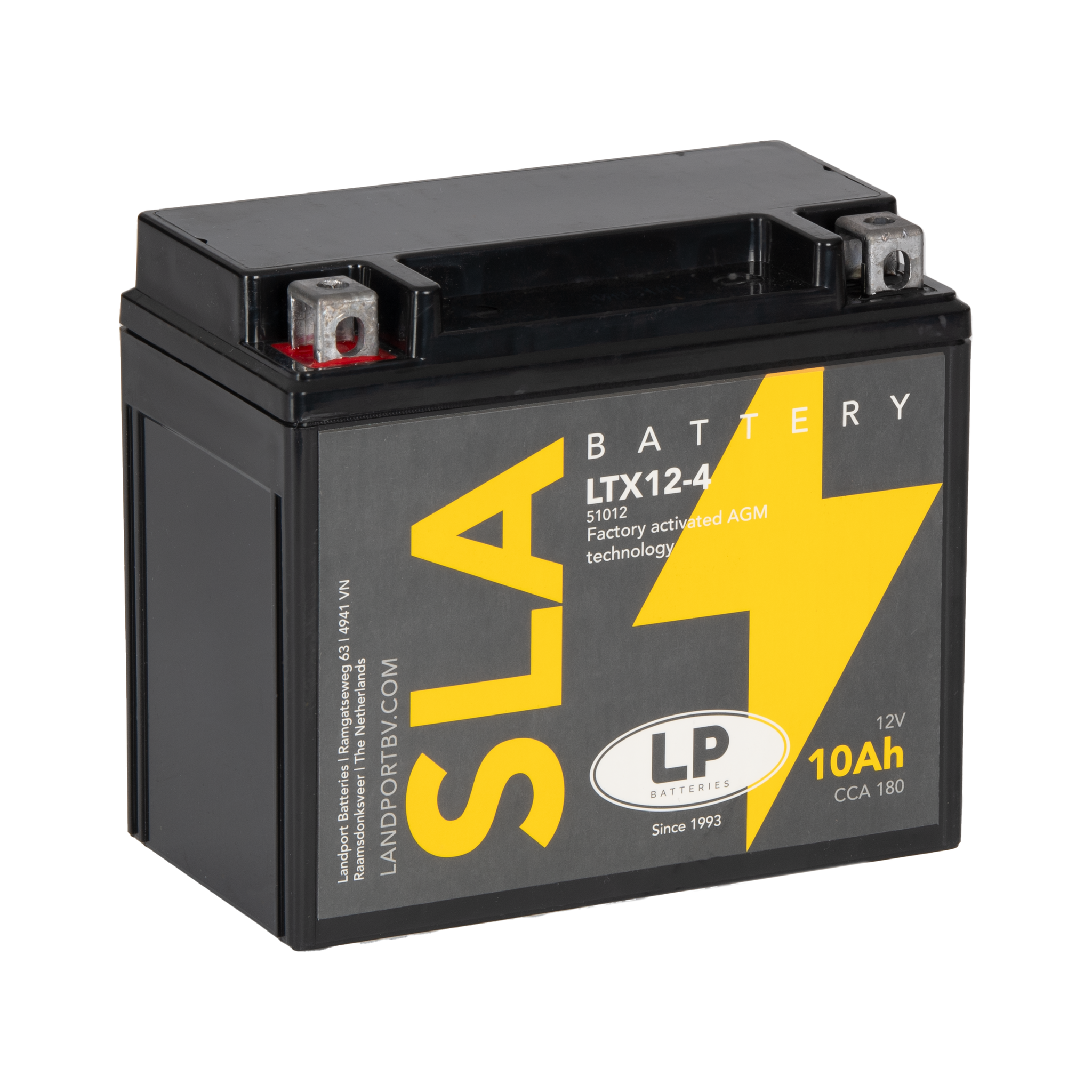 SLA LTX12-4 (SLA 12-10) Motor accu 12 volt 10 ah (51012 - YTX12-4 ...