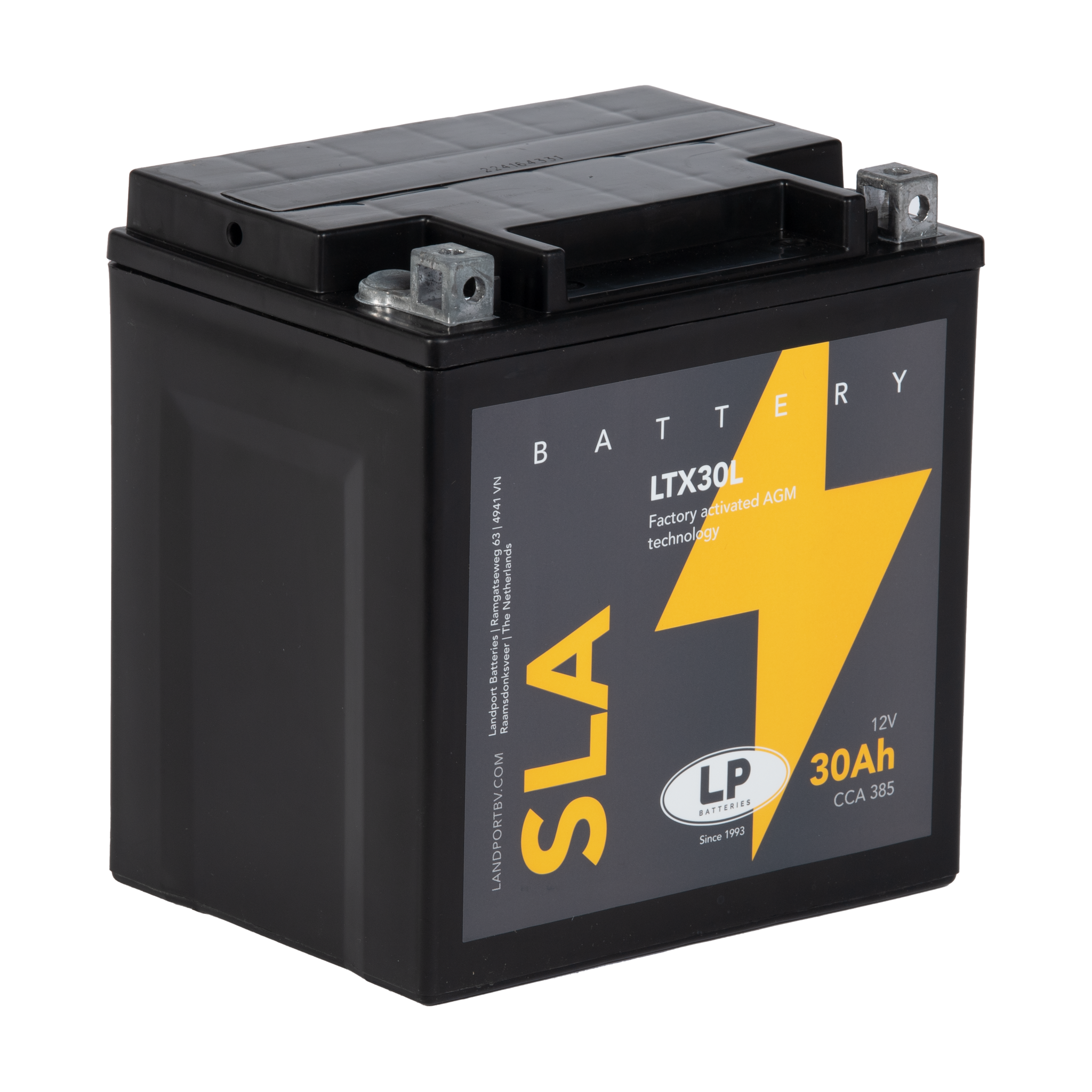 SLA LTX30L Motor accu 12 volt 30 ah (83000 - YTX30L) - Accu Service Holland