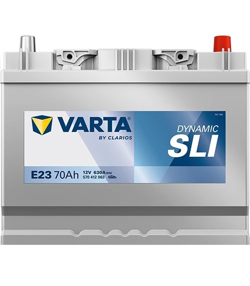 Varta auto accu 12 volt 70 Ah SLI Dynamic 570 412 063 type E23 - Accu ...