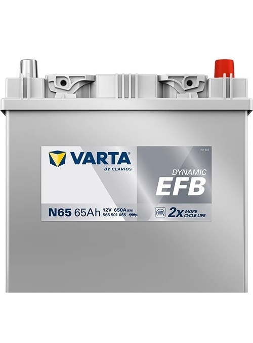 Varta auto accu 12 volt 65 Ah EFB Dynamic 565 501 065 type N65 - Accu ...