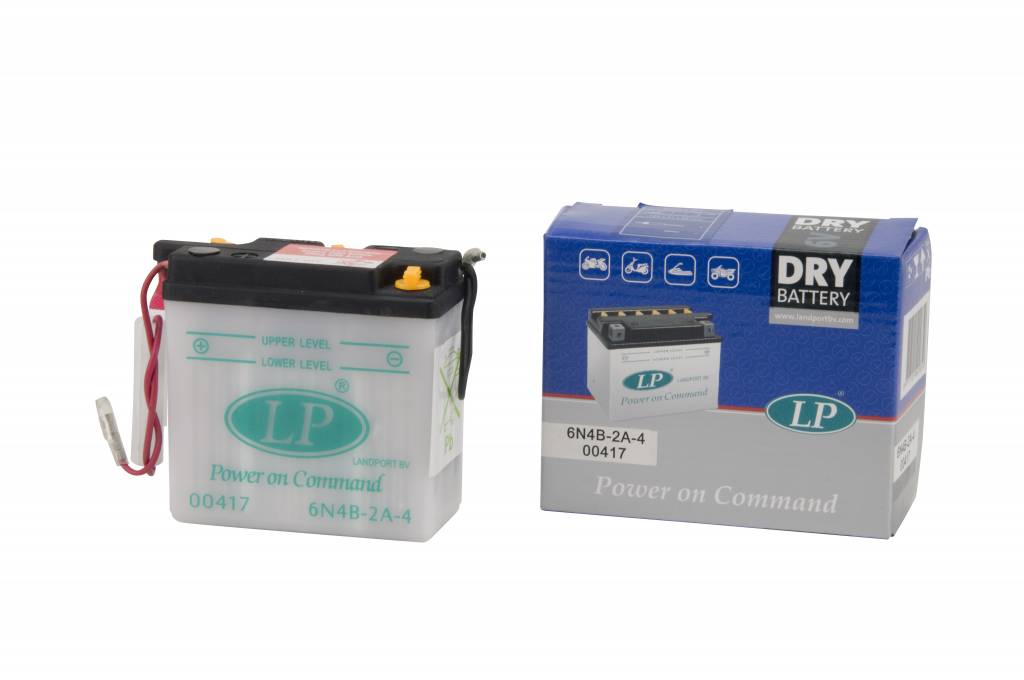 Landport (LP) 6N4B-2A-4 motor accu 6 volt 4,0 ah - Accu Service Holland