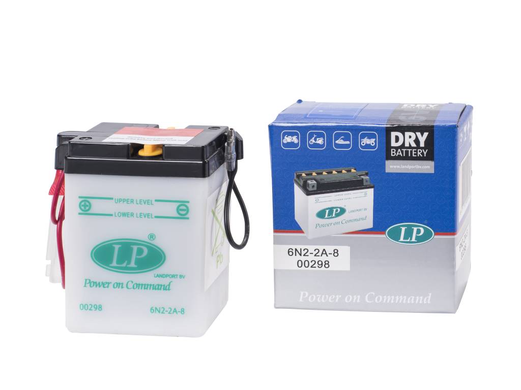 Landport (LP) 6N2-2A-8 motor accu 6 volt 2,0 ah - Accu Service Holland