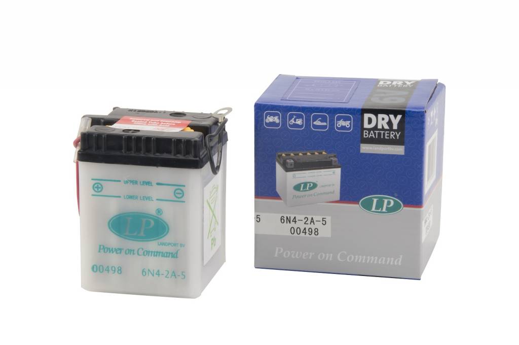 Landport (LP) 6N4-2A-5 motor accu 6 volt 4,0 ah - Accu Service Holland