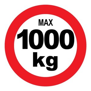 sticker max 1000 kg - Stickerpoint