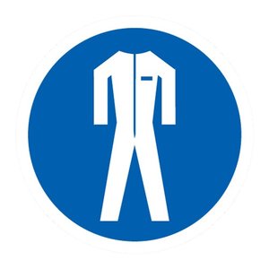 sticker beschermende kledij verplicht - Stickerpoint