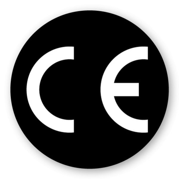 CE stickers rond of rechthoekig - Stickerpoint