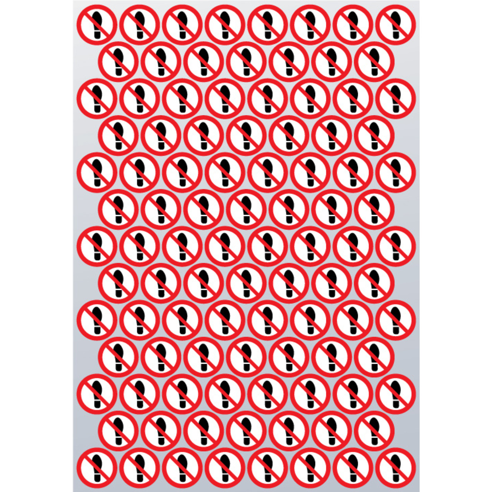 sticker verboden te betreden - Stickerpoint