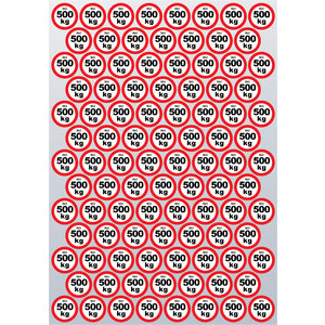 sticker max 500 kg - Stickerpoint