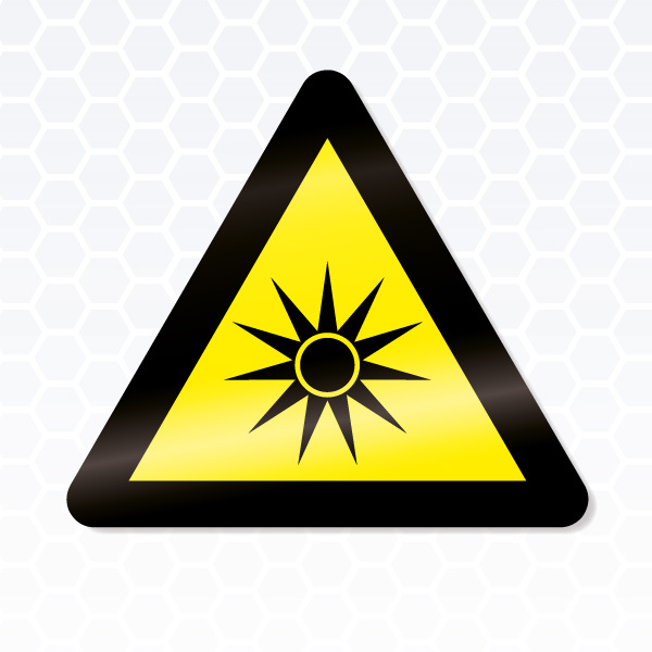 Sticker optische straling - Stickerpoint