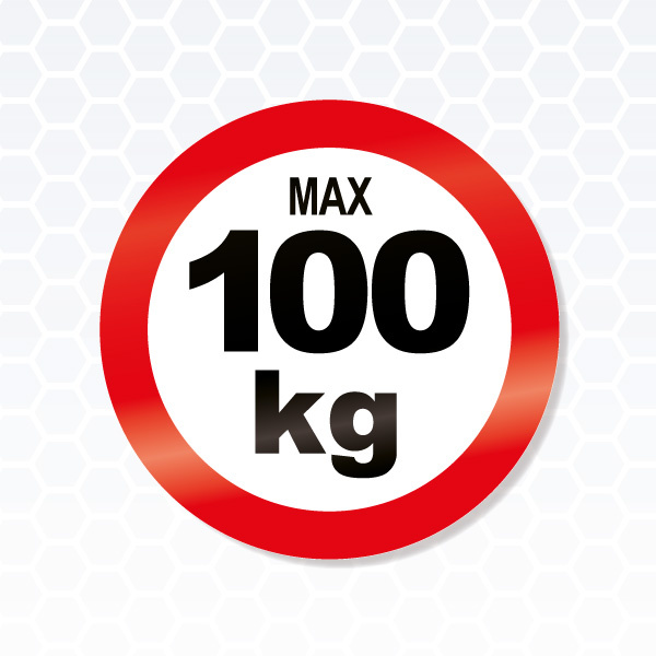 sticker max 100 kg - Stickerpoint