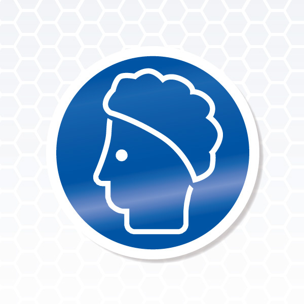 sticker haarbescherming verplicht - Stickerpoint