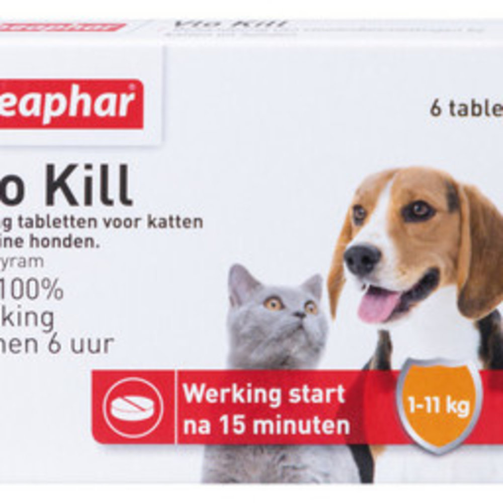 Beaphar Vlo Kill Hond/Kat | Doodt vlooien op uw huisdier | Petduka.com ...