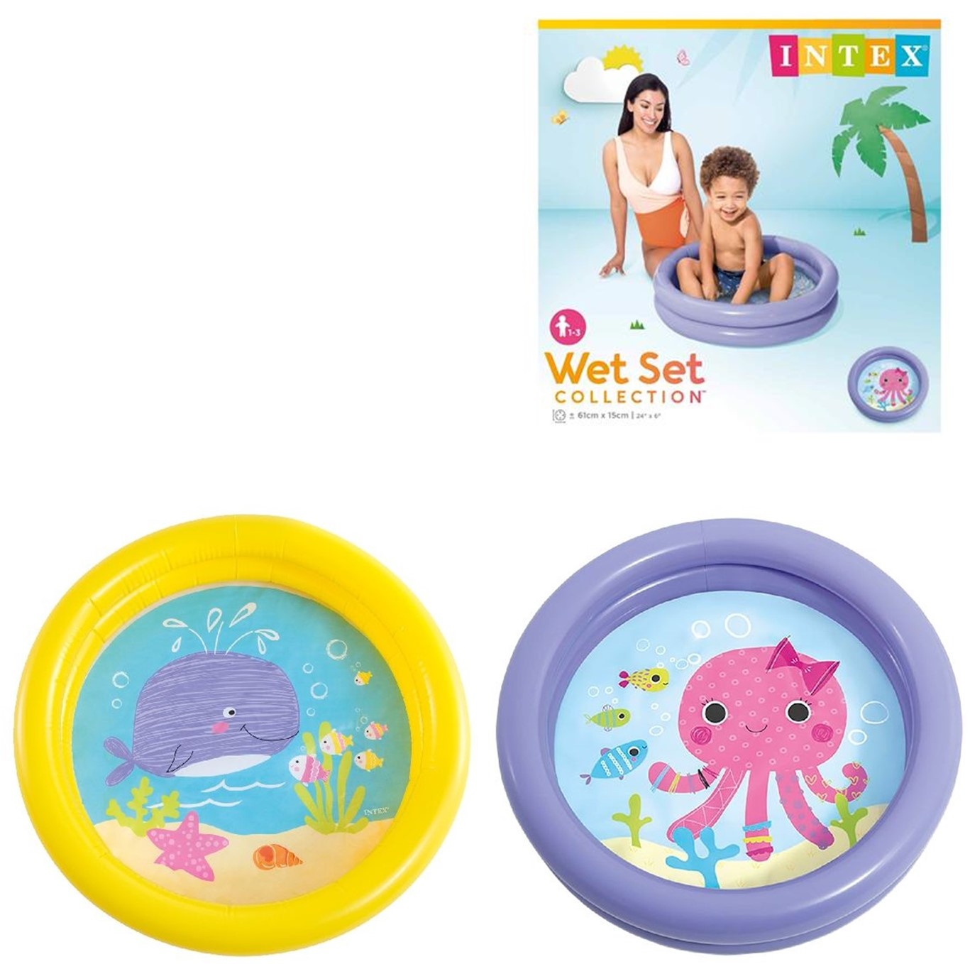 Intex My First Pool 61x15cm 1-3 jaar 2 assorti kleur - Groothandel Karssen