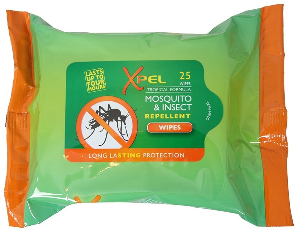 Xpel Muggen & Insecten Afweerdoekjes 25 stuks - Groothandel Karssen