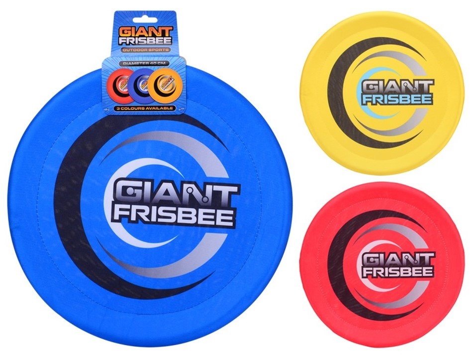 Frisbee Giant 35cm 3 assorti kleur - Groothandel Karssen