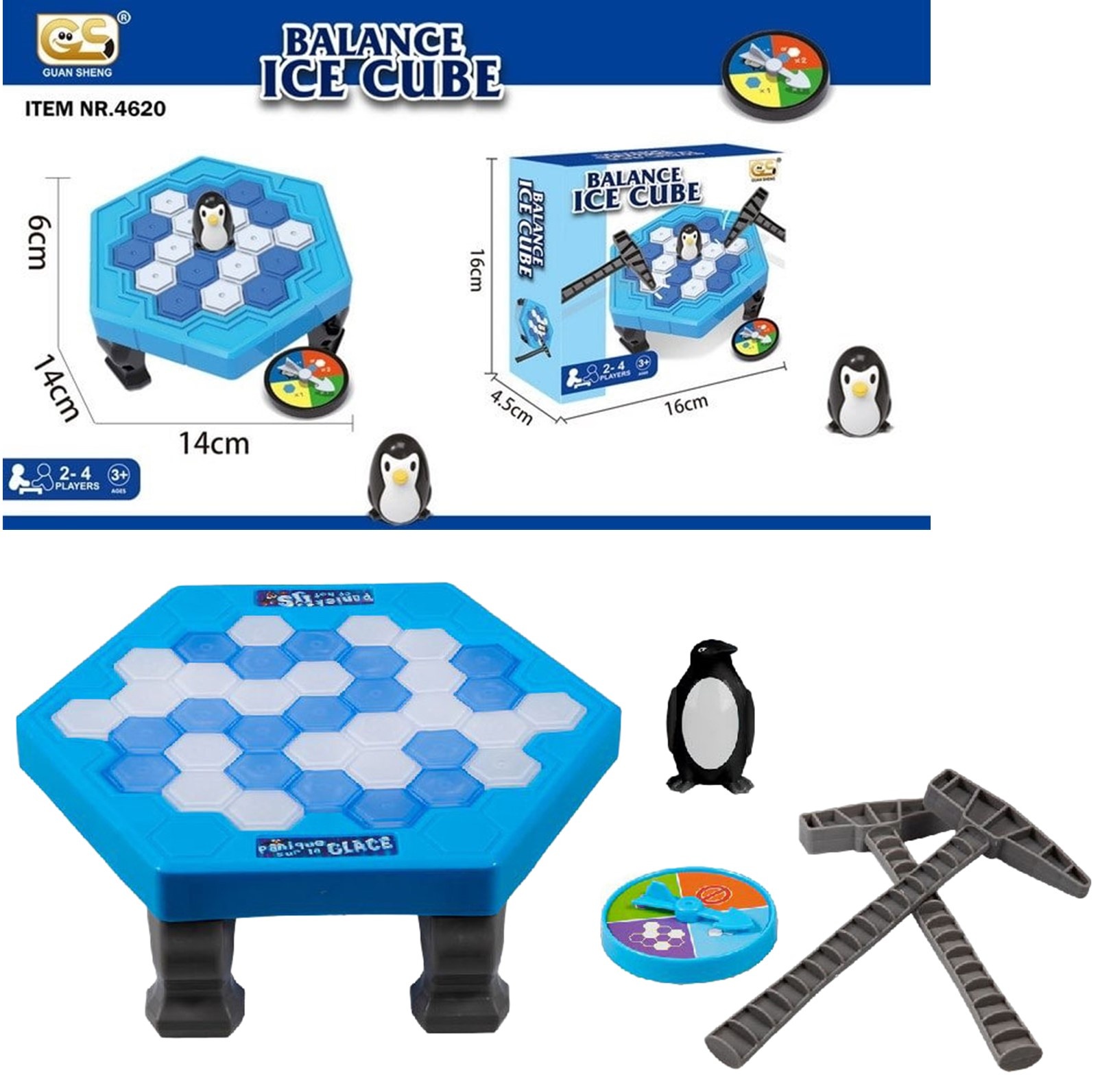 Balance Ice Cube Spel 14x14x6cm - Groothandel Karssen