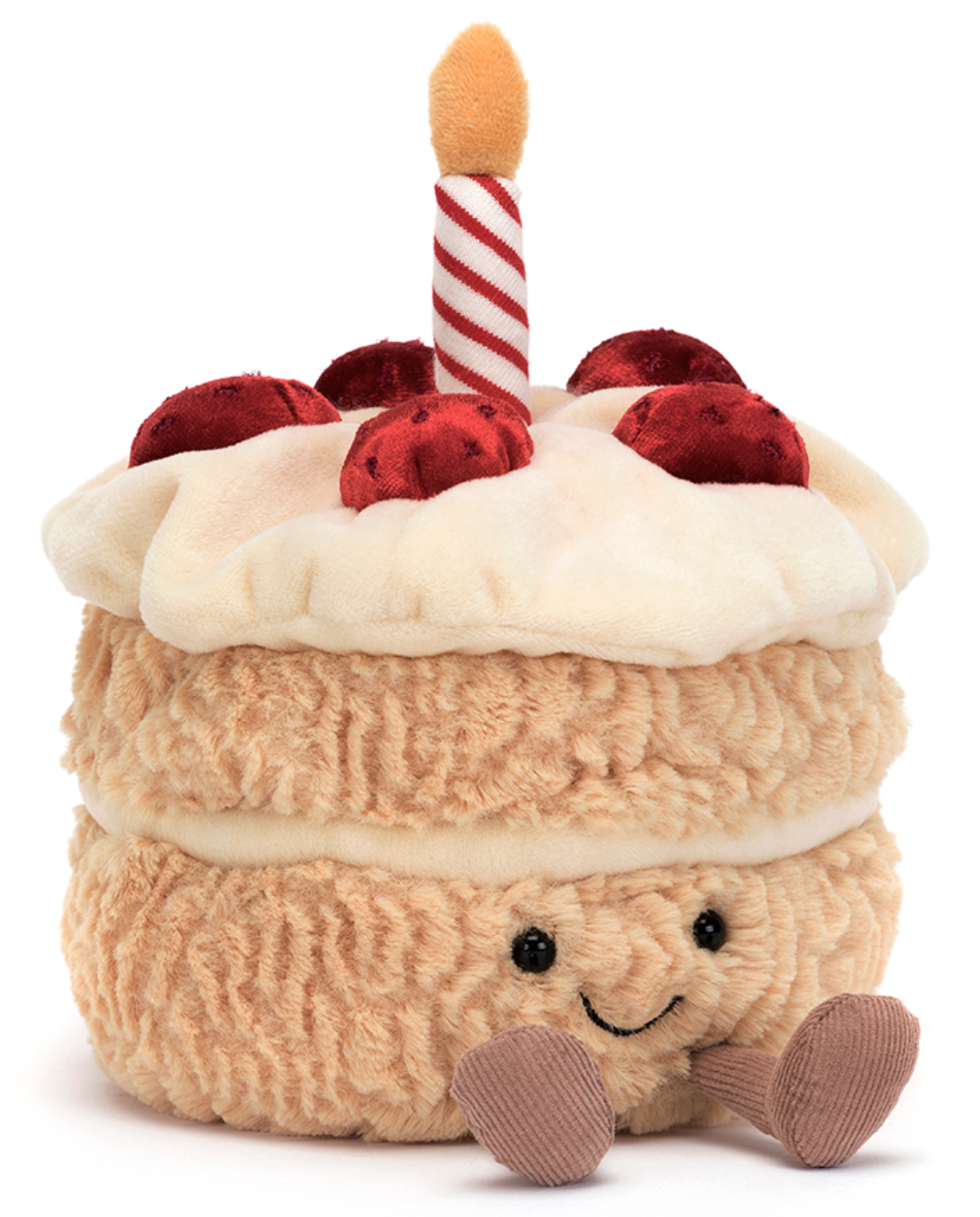 Jellycat knuffel birthday cake - Mevrouw Aardbei