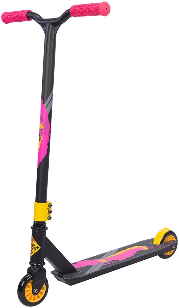 Black Dragon Basic stuntstep Antraciet Geel Rood - Streetsurfshop