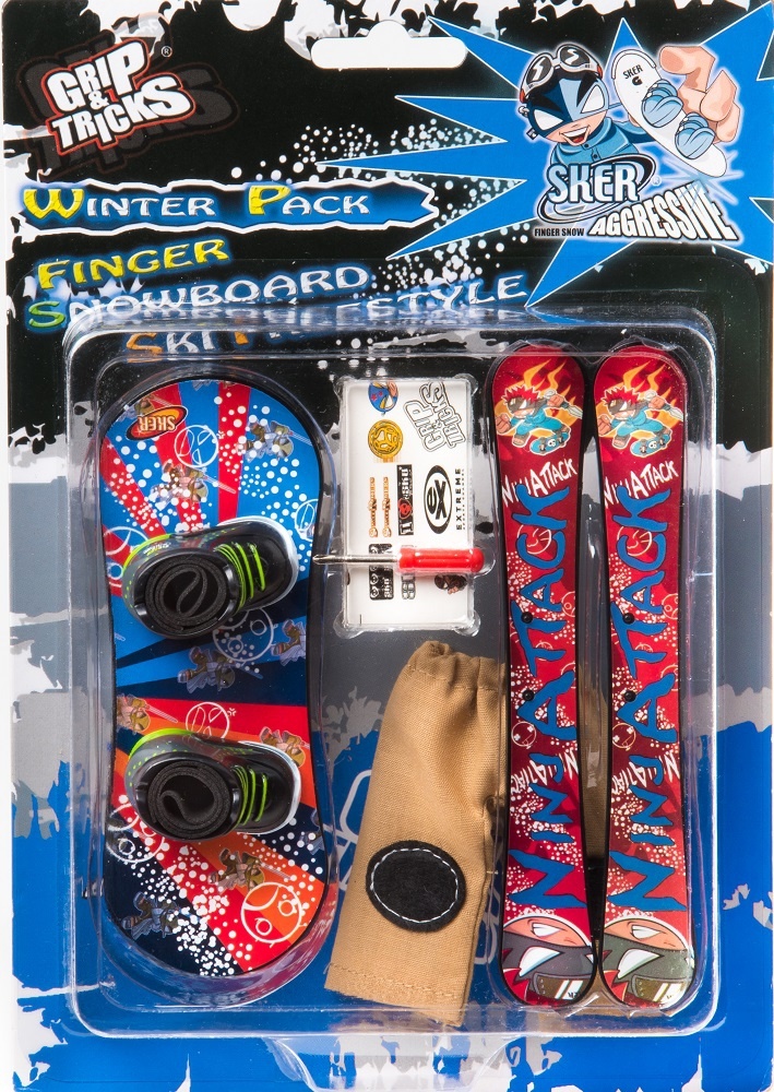 Pack hiver Grip and Tricks bleu rouge - Streetsurfshop