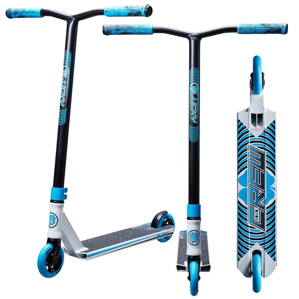 Lucky Crew Pro Stuntstep Sky (White/Blue) - Streetsurfshop