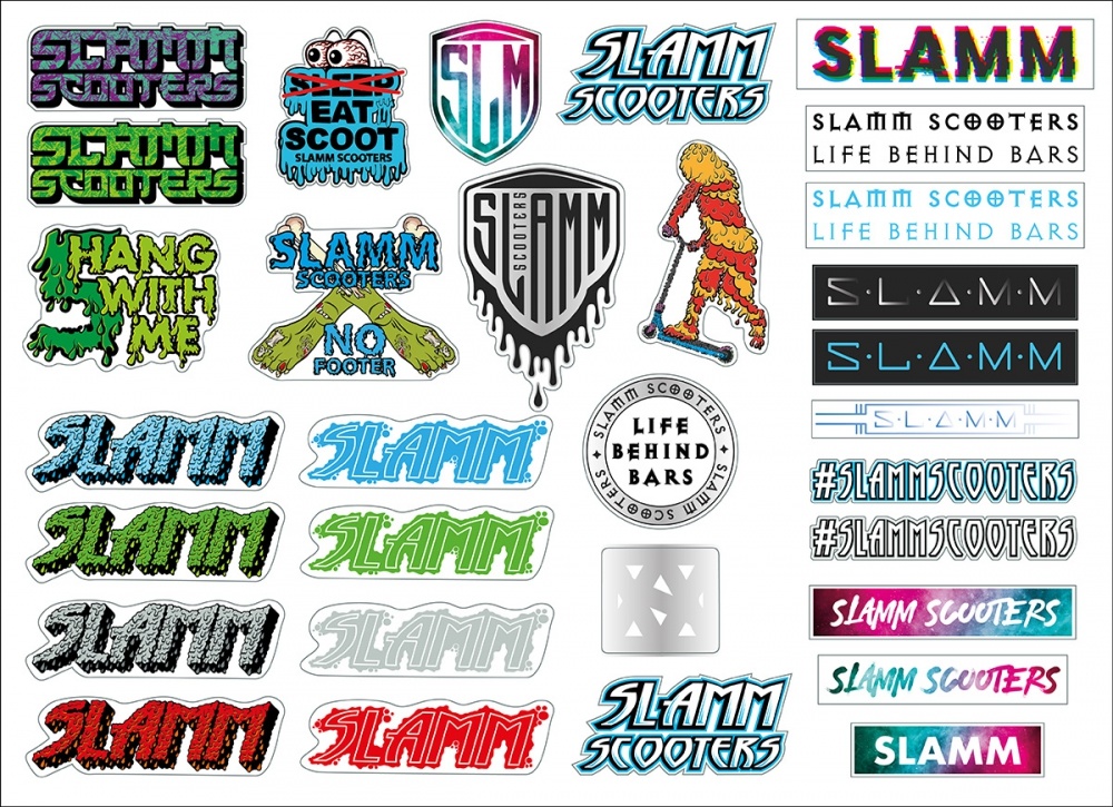 Slamm Scooters Slamm Stickerset - Streetsurfshop