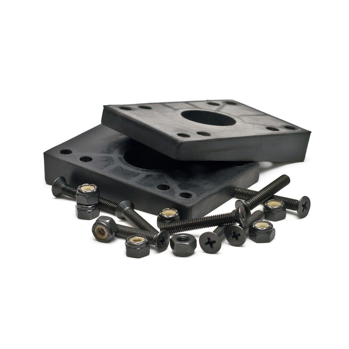 Mindless angled riser pads zwart - Streetsurfshop