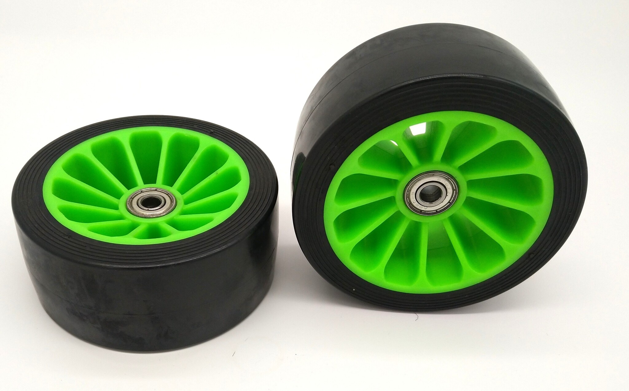 Fuzion wheels 128mm green set of 4