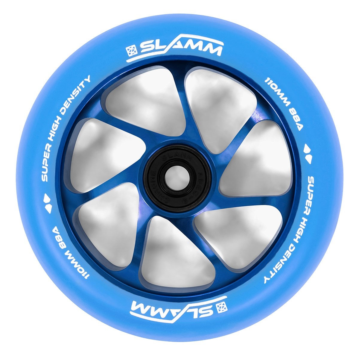 Slamm Stuntstep Team Wheel 110mm Alu Core Blue - Streetsurfshop