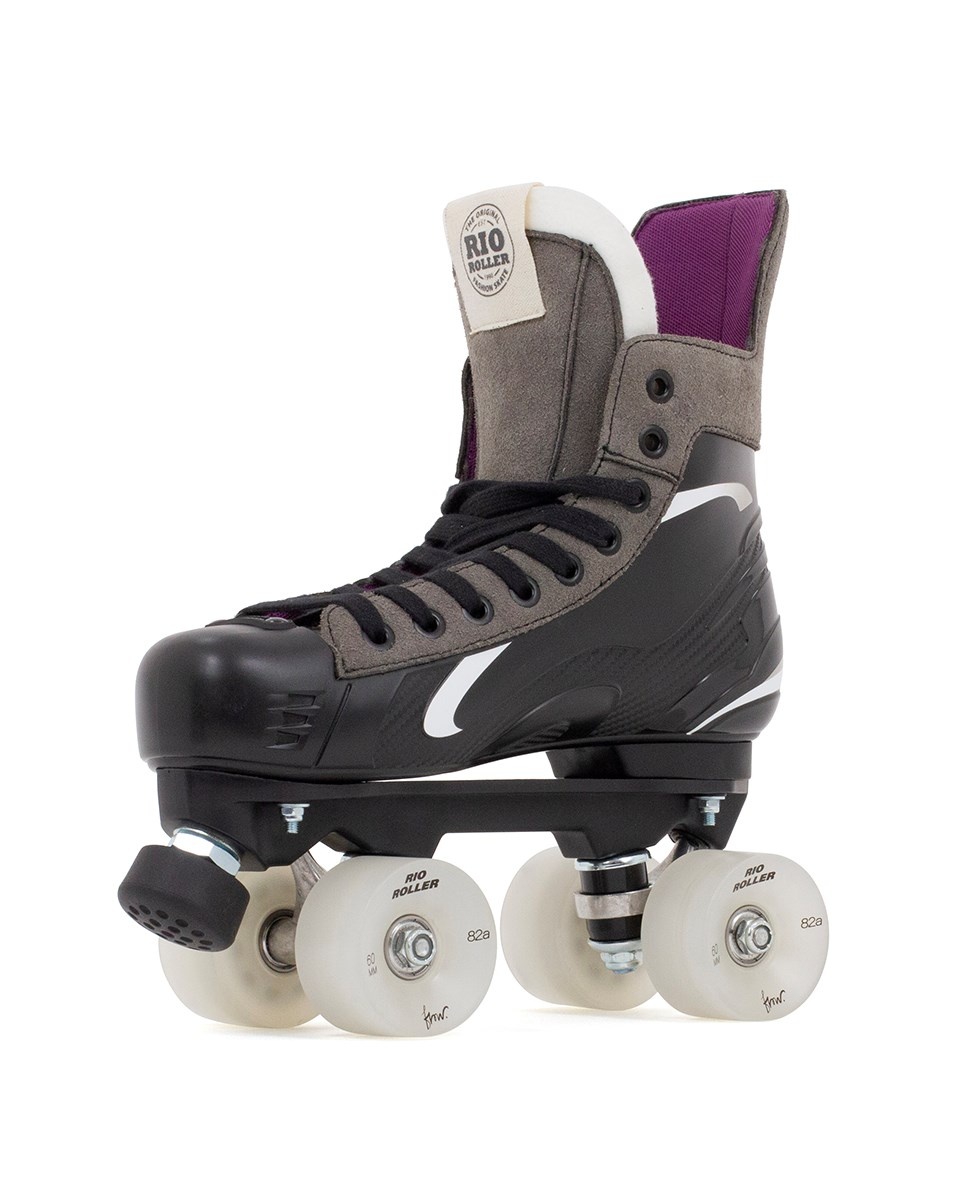 Rio Roller Flow Hockey Quad Skates Zwart – Vegan Rolschaatsen met ...
