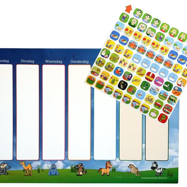 Planbord plus pictogrammen voor kinderen - kinderplanborden.nl ...