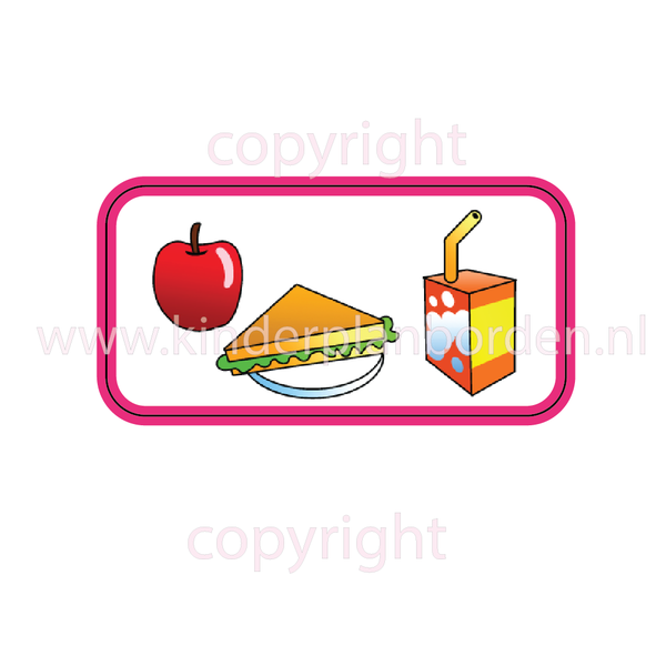 Eten & Drinken - 49 magnetische pictogrammen - kinderplanborden.nl