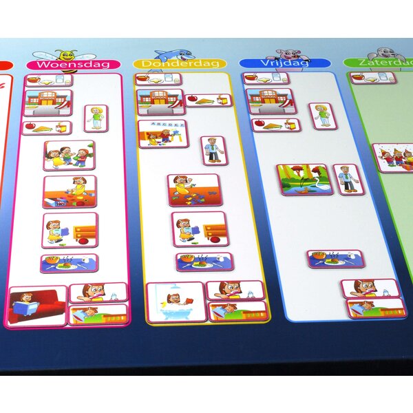 Set vrolijke magnetische planbord pictogrammen voor meisjes ...